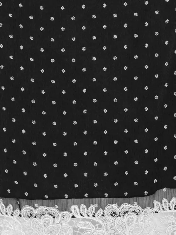 ROTATE BY BIRGER CHRISTENSEN Lace Polka-dot Pencil Skirt