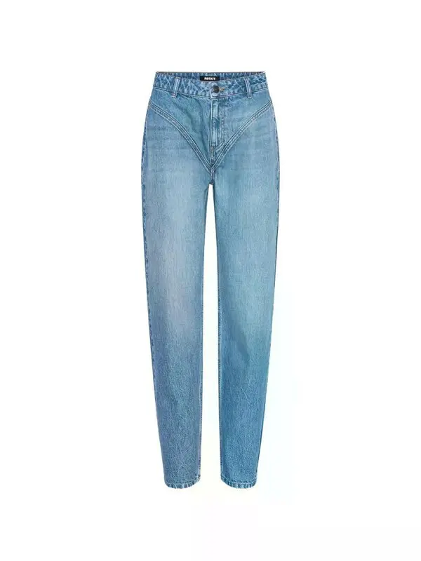 ROTATE BY BIRGER CHRISTENSEN High Waist Cutline Jeans - Blue