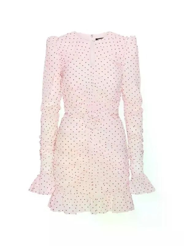ROTATE BY BIRGER CHRISTENSEN Floral Ruched Mini Dress - Pink