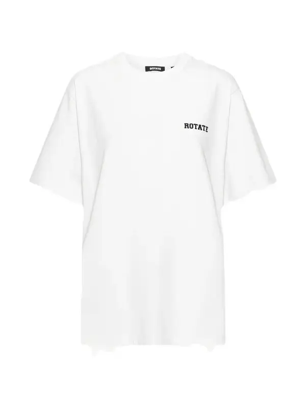 ROTATE BY BIRGER CHRISTENSEN Oversized Cotton T-shirt - White