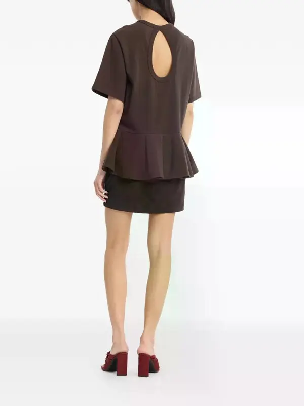 ROTATE BY BIRGER CHRISTENSEN Peplum T-shirt