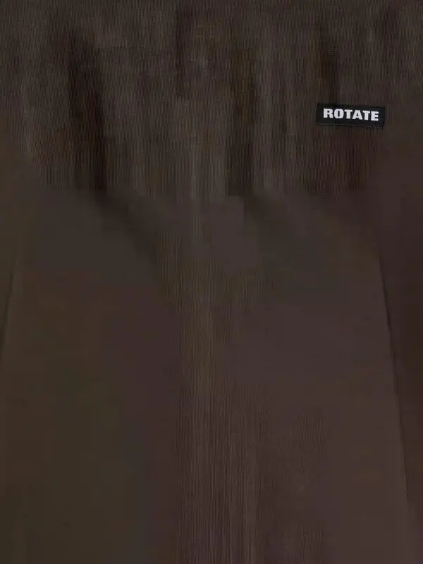 ROTATE BY BIRGER CHRISTENSEN Peplum T-shirt - Brown