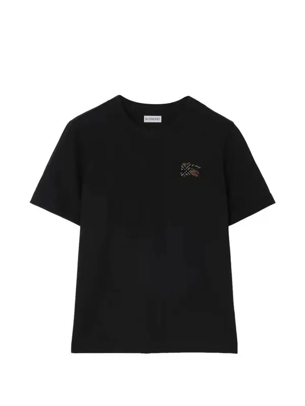 Burberry Knight Check Embroidered Cotton T-shirt