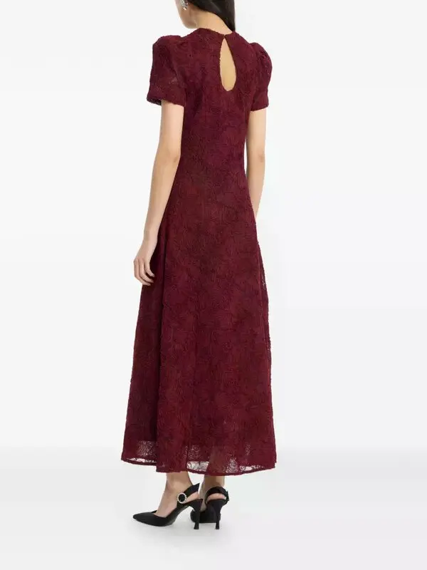 ROTATE BY BIRGER CHRISTENSEN Flower Fla" Midi Dress
