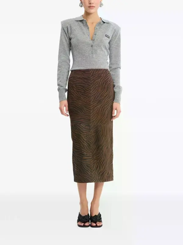 ROTATE BY BIRGER CHRISTENSEN Long-sleeve Polo Top