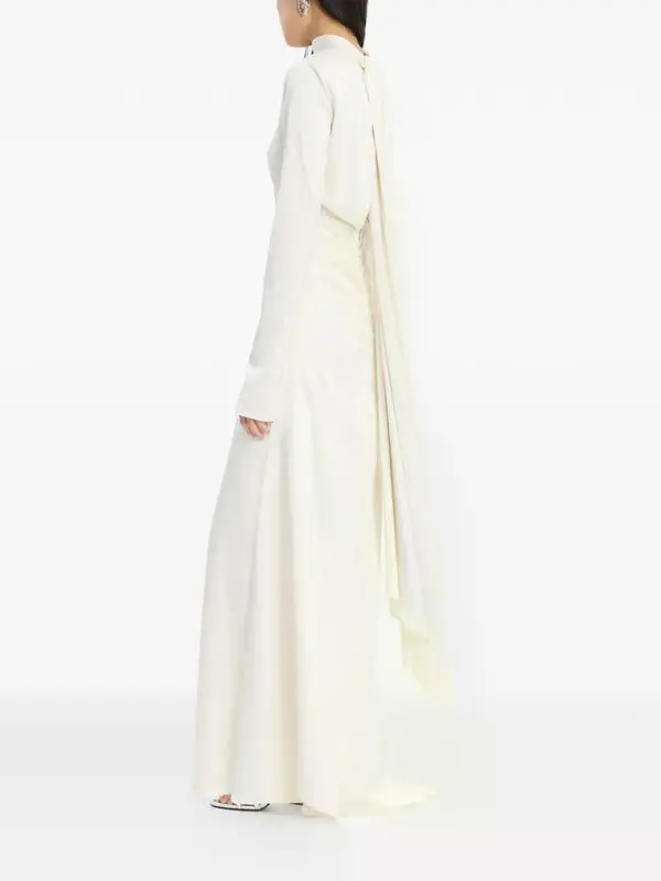 ROTATE BY BIRGER CHRISTENSEN Long-sleeve Scarf Maxi Dress