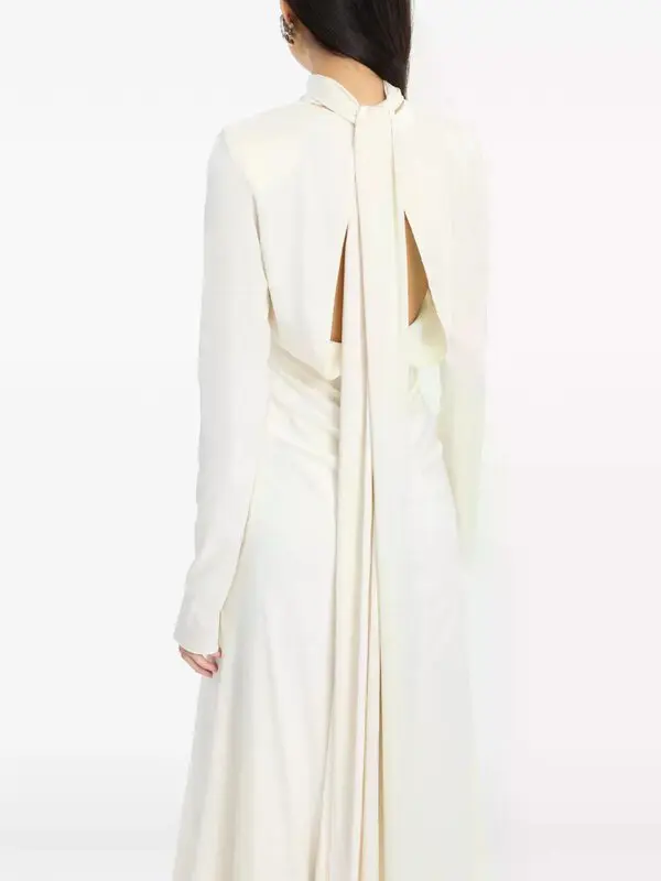ROTATE BY BIRGER CHRISTENSEN Long-sleeve Scarf Maxi Dress