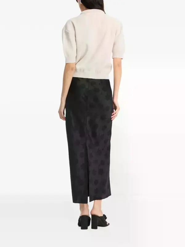 ROTATE BY BIRGER CHRISTENSEN Letter Buttoned Cardigan - Neutrals