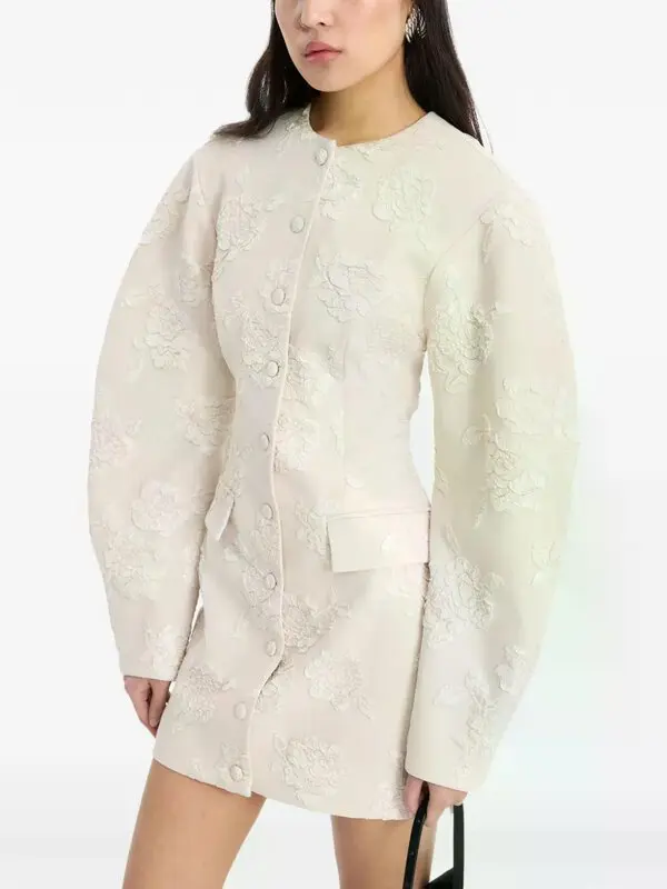 ROTATE BY BIRGER CHRISTENSEN Jacquard Tailored Mini Dress