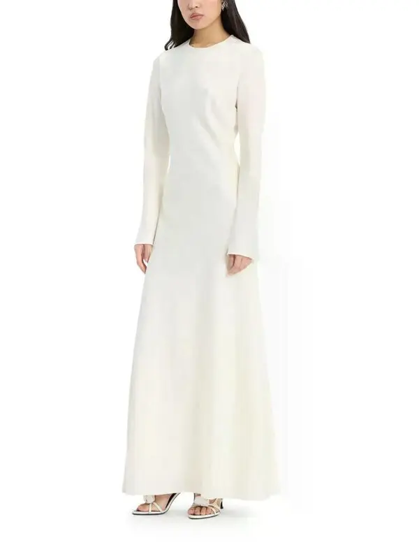 ROTATE BY BIRGER CHRISTENSEN Bias Cut Floral Maxi Dress - Neutrals