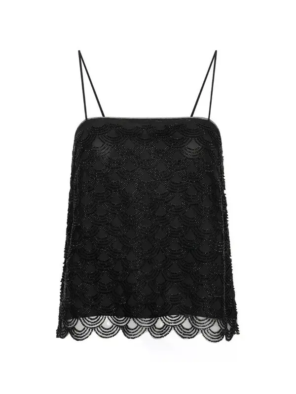 ROTATE BY BIRGER CHRISTENSEN Sequin Embellishment Blouse - Black