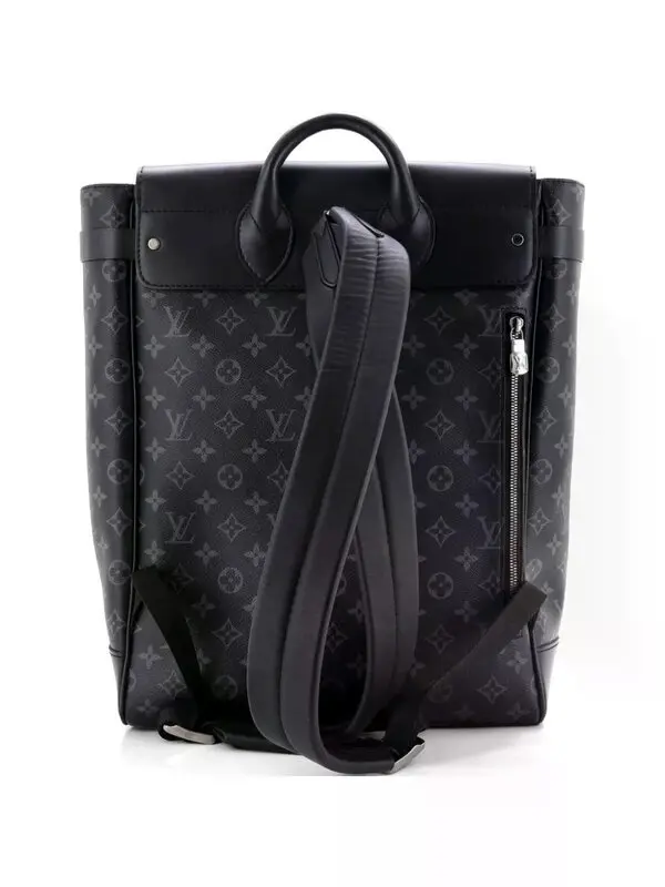 LOUIS VUITTON Steamer Monogram Eclipse Canvas Backpack - Black