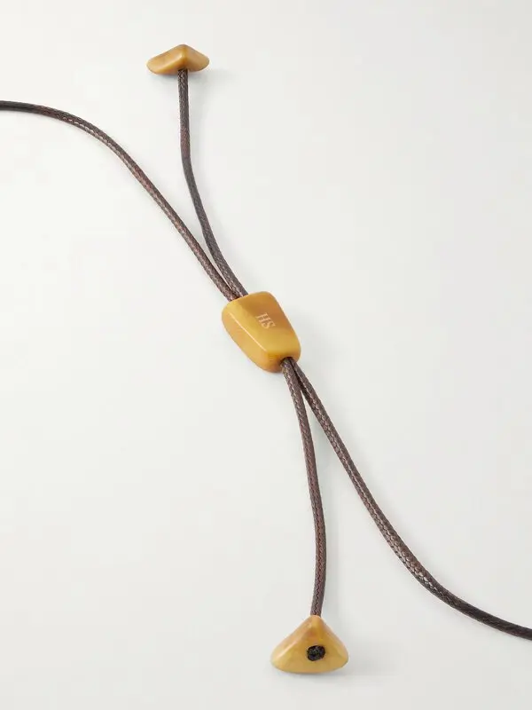HUNTING SEASON The Column Statement" Beaded Tagua And Leather Necklace
