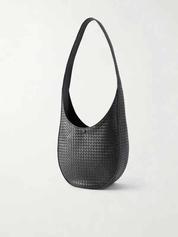 Bottega Veneta Intrecciato Leather Shoulder Bag - Brown