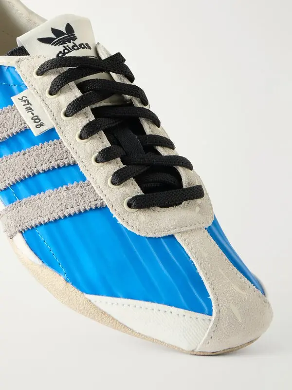 ADIDAS ORIGINALS Song For The Mute X Tokyo W Suede-trimmed Shell Sneakers - Blue