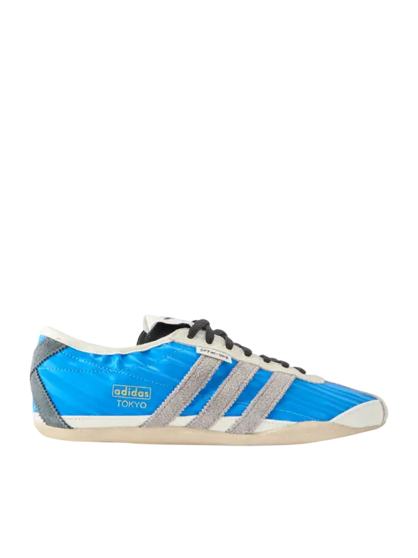 ADIDAS ORIGINALS Song For The Mute X Tokyo W Suede-trimmed Shell Sneakers - Blue