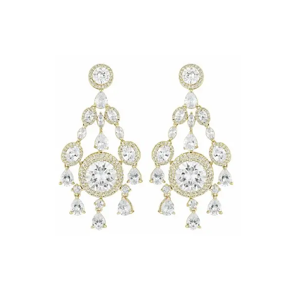 STEPHANIE BROWNE AUSTRALIA Satine Diamond Chandelier Earrings - Gold
