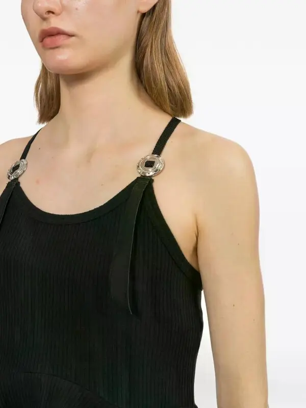 Toga Ribbed Peplum Top