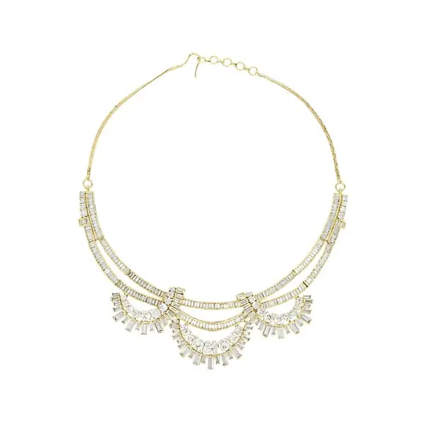 STEPHANIE BROWNE AUSTRALIA Monaco Crystal Necklace - Gold