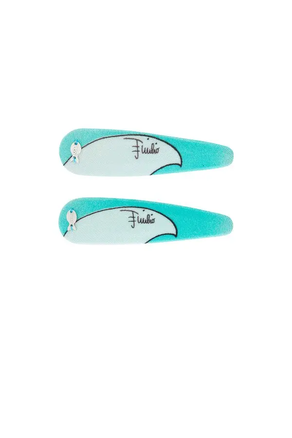 Emilio Pucci Hair Clips In Lavender - Turquoise