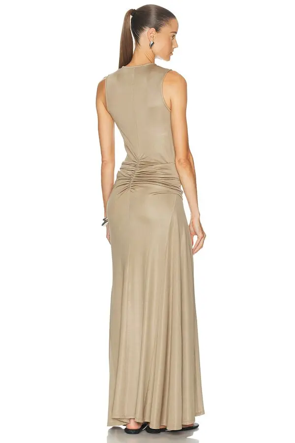 Tove Lelani Dress In Metallic Gold