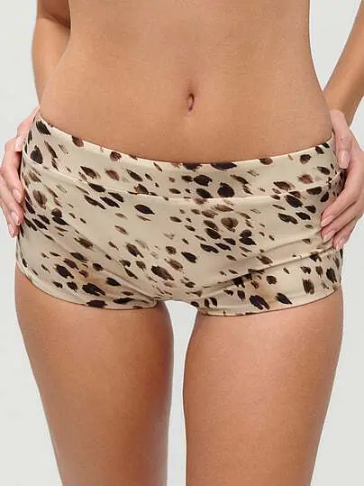 Victoria's Secret Jennie X Mina Satin Bikini Bottom - Print