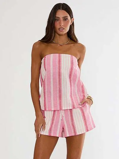 Victoria's Secret Beach Riot Celeste Strapless Top - Multicolored