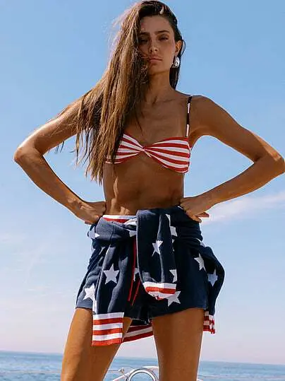 Victoria's Secret Beach Riot Juno Bikini Top - Multicolored