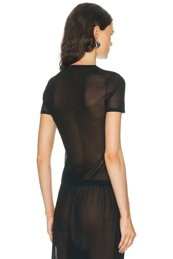 EAVES Wrenley Knit Tee - Black