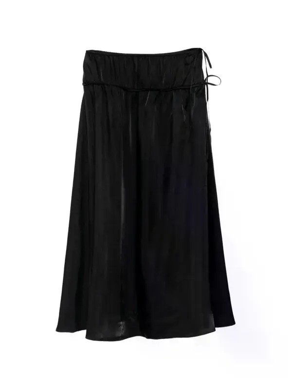 LESS Side-tie Gathered Skirt - Black