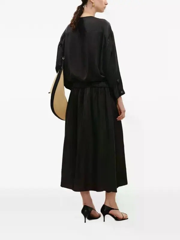 LESS Side-tie Gathered Skirt