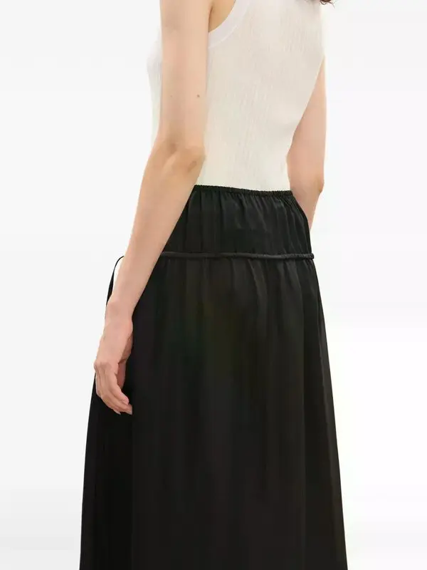 LESS Side-tie Gathered Skirt