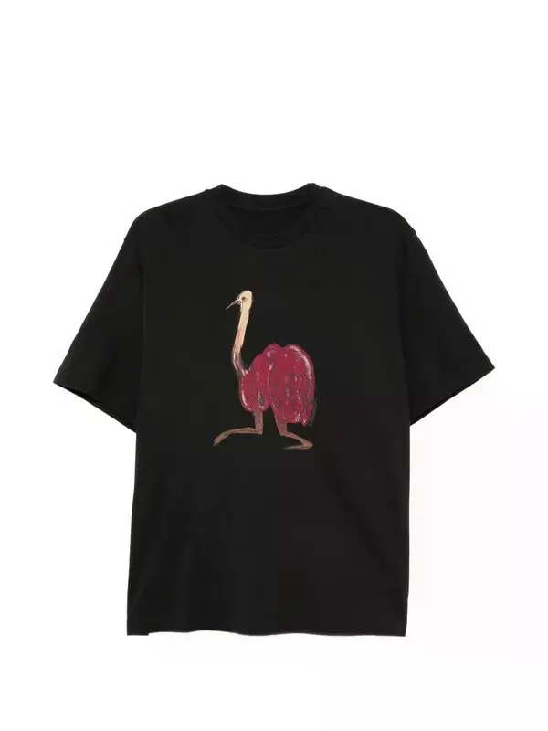 JNBY Ostrich Print T-shirt - Black