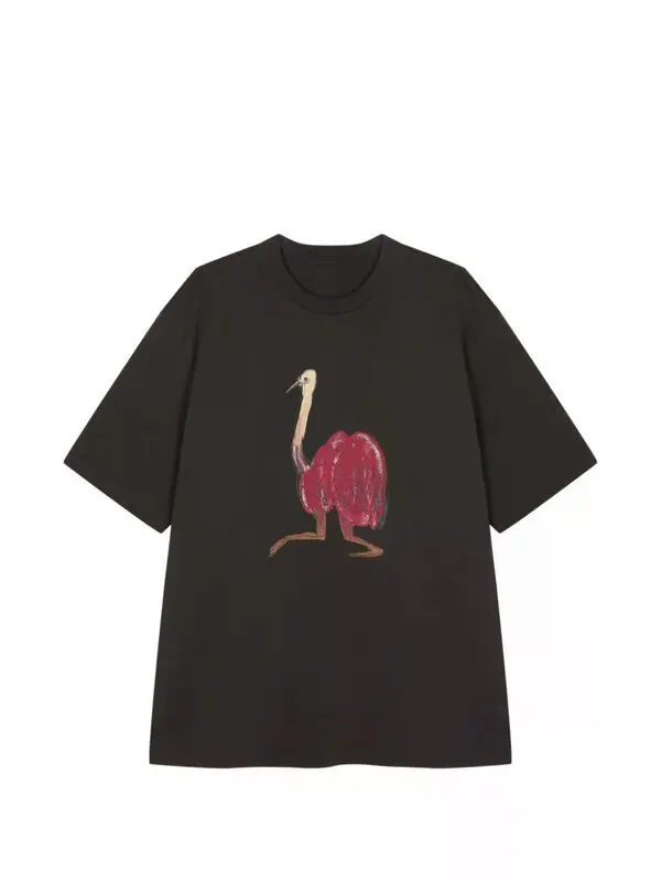 JNBY Ostrich Print T-shirt - Black