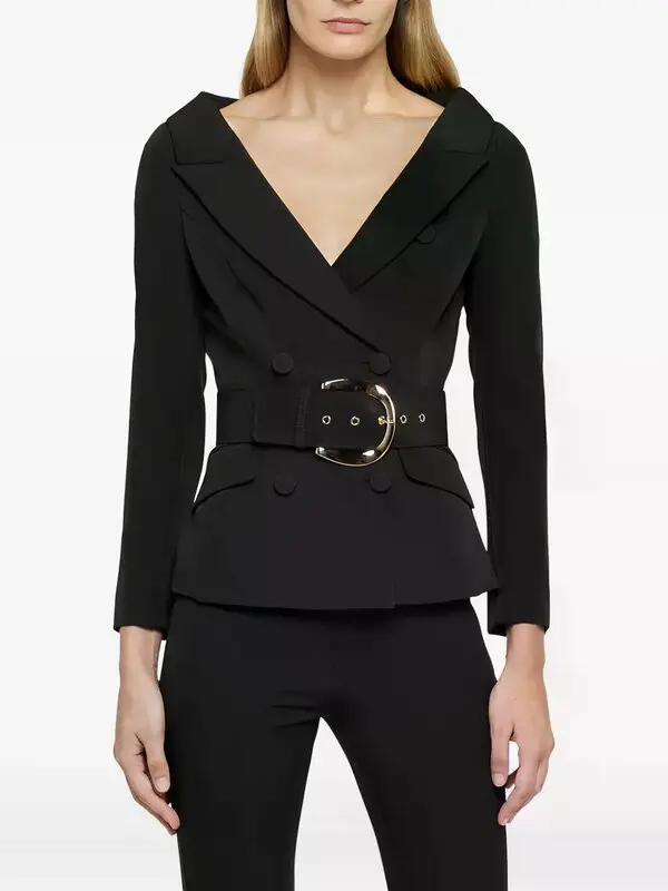 SIMONA CORSELLINI Belted Double-breasted Jacket