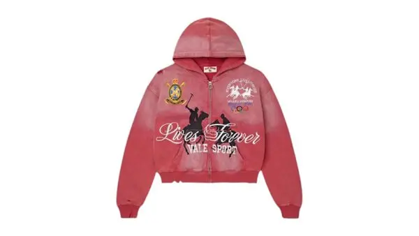 VALE FOREVER Rockefeller Zip Up Hoodie - Red