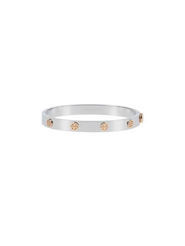 Tory Burch Miller Stainless Steel Bracelet - Silver