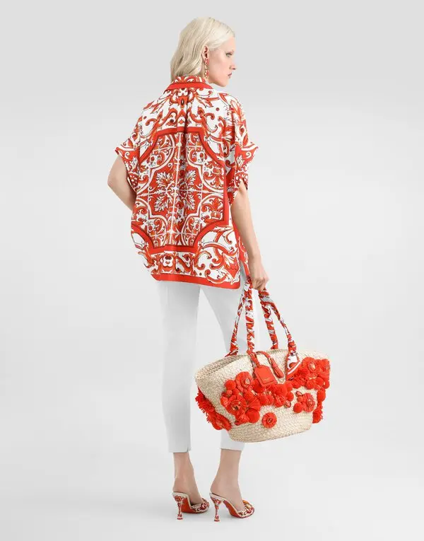 Dolce & Gabbana Majolica-print Silk Shirt