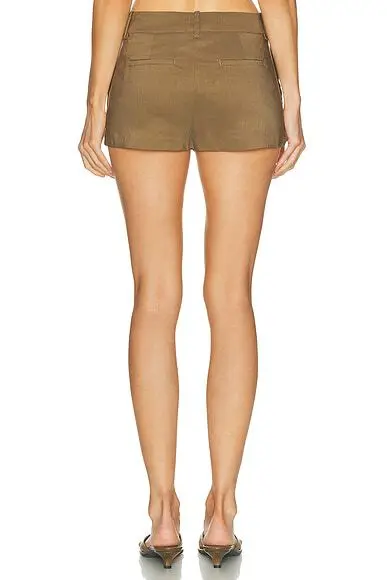 EAVES Ilya Tailored Micro Short - Capers