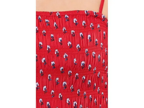Madewell Peony Printed Midi Dress