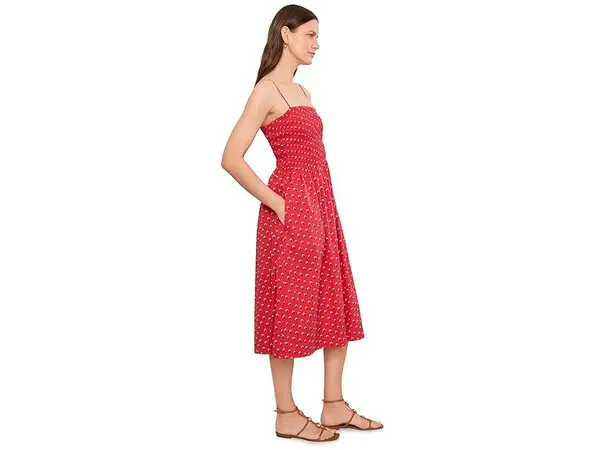 Madewell Peony Printed Midi Dress