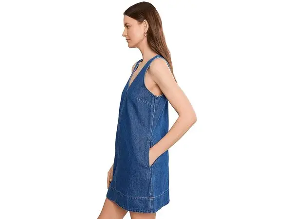 Madewell V-neck Denim Mini Dress