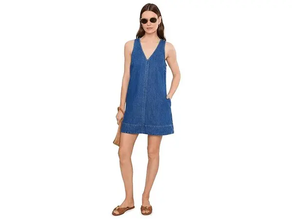 Madewell V-neck Denim Mini Dress
