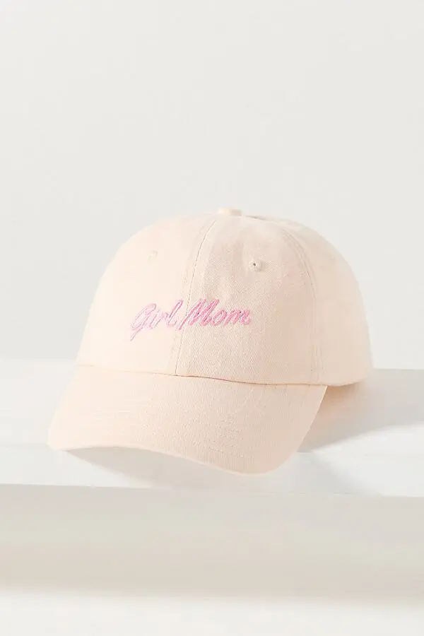 Anthropologie Embroidered Baseball Cap - Ivory