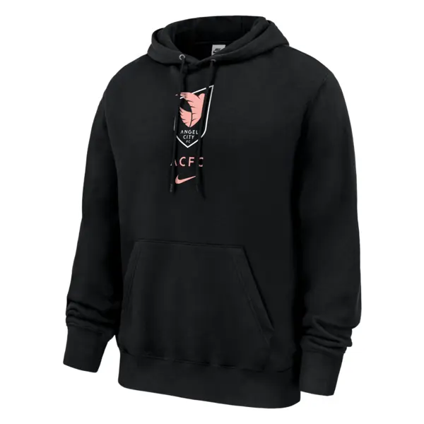 Nike Angel City Fc Club Fleece Pullover Hoodie - Black