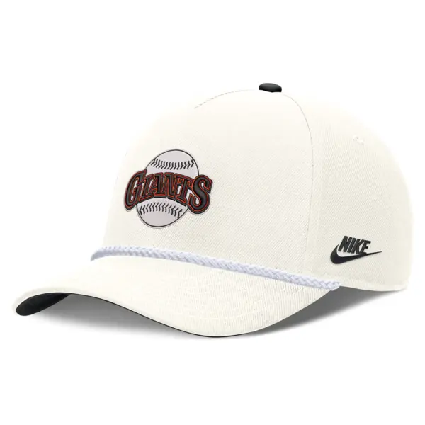 Nike San Francisco Giants 1982 Cooperstown Rise Mlb Structured Adjustable Cap - White
