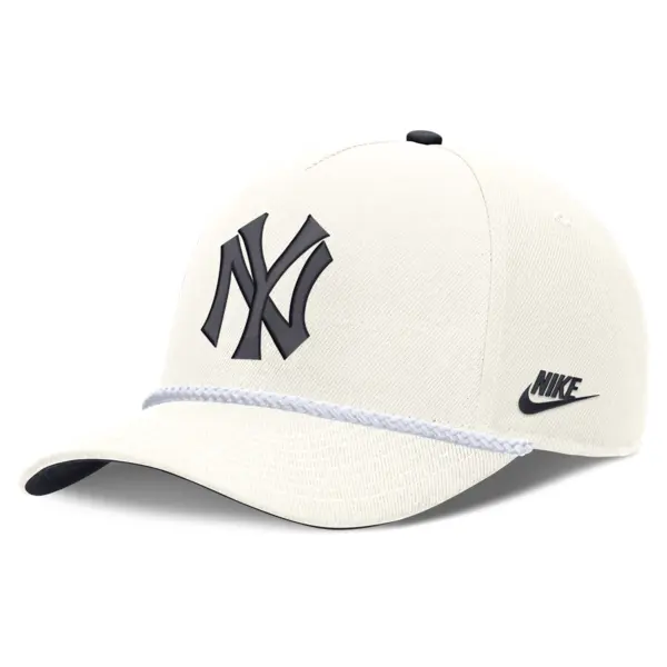 Nike New York Yankees 1927 Cooperstown Rise Mlb Structured Adjustable Hat - White