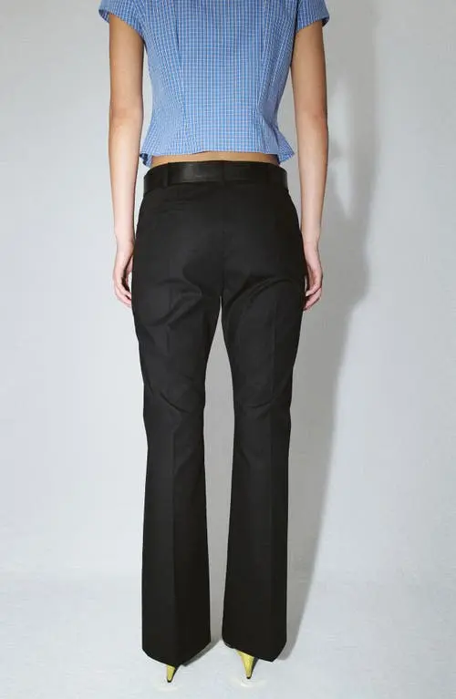 Mango Serin Stretch Cotton Flare Trousers