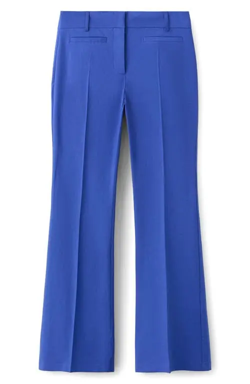 Mango Serin Stretch Cotton Pants - Blue