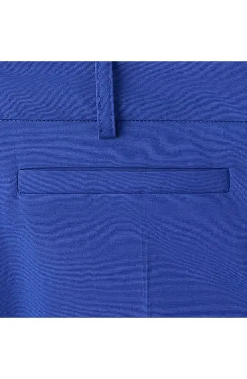 Mango Serin Stretch Cotton Pants - Blue